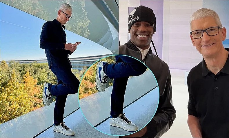 Tim Cook ‘flexa’ le nuove Nike Jordan 1 Travis Scott – Decappottabili ...